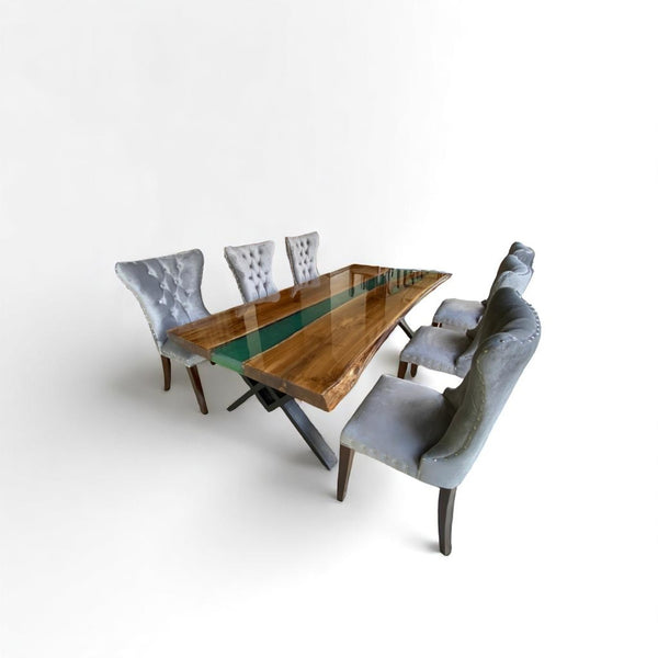 Jade-River-Van-Java-Furniture-UK-Hardwood & Resin-Table – Van Java ...